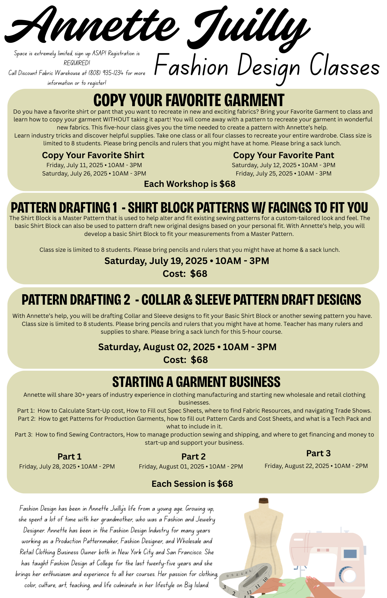 Hilo Classes • Discount Fabric Warehouse